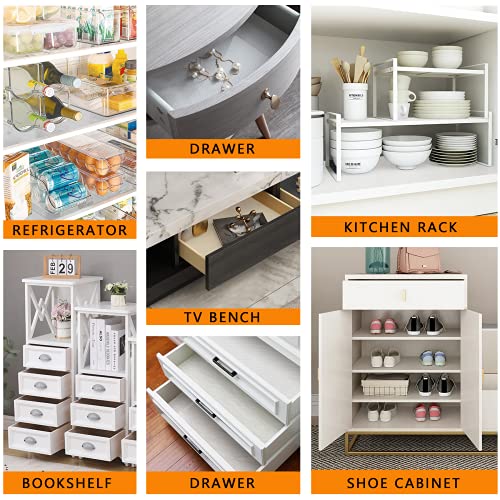 UXTAGR Kitchen Shelf Liner Fridge Liners Drawer Shelf Liner EVA Double Sided Non-Slip Non-Adhesive Anti-Slip Mats for Home Office，Multi-functionLiner Transparent Diamond Pattern（17.7”x 59”）