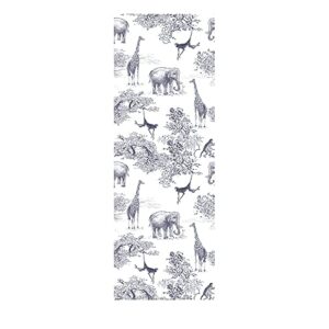 blue animal peel and stick vinyl contact paper cabinet liner wallpaper for walls shelves cabinets dresser furniture countertop kids room decal removable