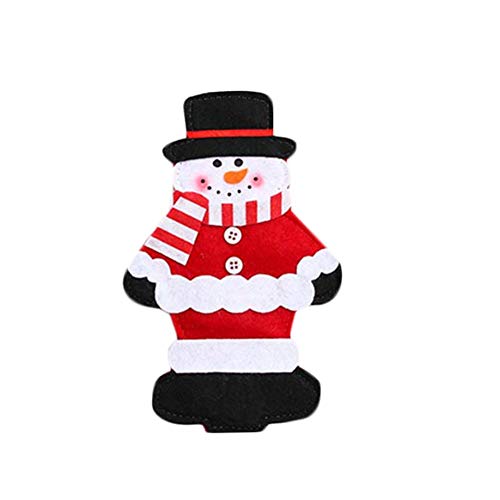 Weimay 1PCS Christmas Santa Holders Tableware Holders Santa Claus Flatware Holder Christmas Socks Decorations Dinner Table Decorations Party Supplies