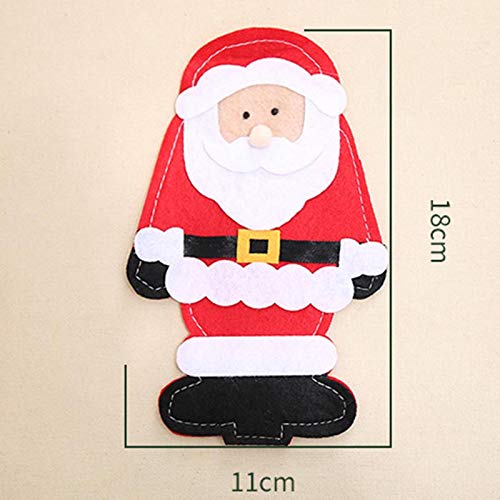 Weimay 1PCS Christmas Santa Holders Tableware Holders Santa Claus Flatware Holder Christmas Socks Decorations Dinner Table Decorations Party Supplies