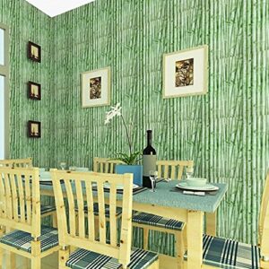 Yifely Green Bamboo Furniture Paper Self-Adhesive Shelf Liner Dresser Drawer Cabinet Sticker 17.7 Inch by 9.8 Feet