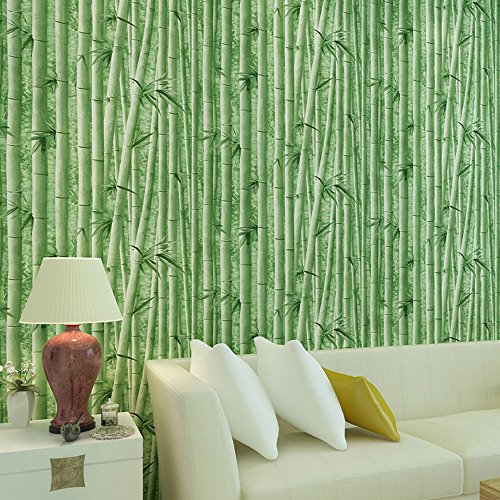 Yifely Green Bamboo Furniture Paper Self-Adhesive Shelf Liner Dresser Drawer Cabinet Sticker 17.7 Inch by 9.8 Feet