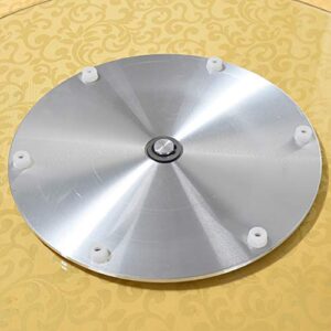 60-100cm Glass Serving Lazy Susan, Rotating 360° Smooth Glass Turntable Round Rotating Tray for Dining Table Aluminum Alloy Bearing