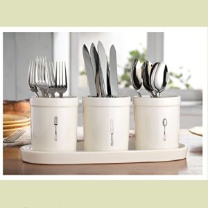 4pc utensil cutlery caddy holder crocks