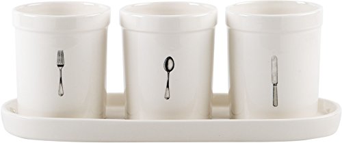 4PC Utensil Cutlery Caddy Holder Crocks