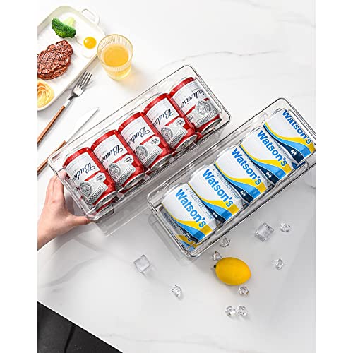 OnDisplay FIFO Refrigerator Soda/Beer Can Organizer - Stores 12 Cans in Fridge w/Auto Feed