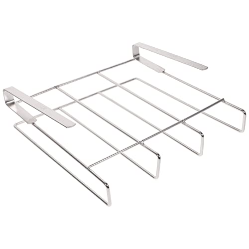 Anneome Hanging Cleaning Rack Over Stand Kitchen Holder Organizer Door The Racks Cabinet Metal Bakeware Pot for Mount Supplies Chopping Under Lid Board Cutting Silver Wall Shelf