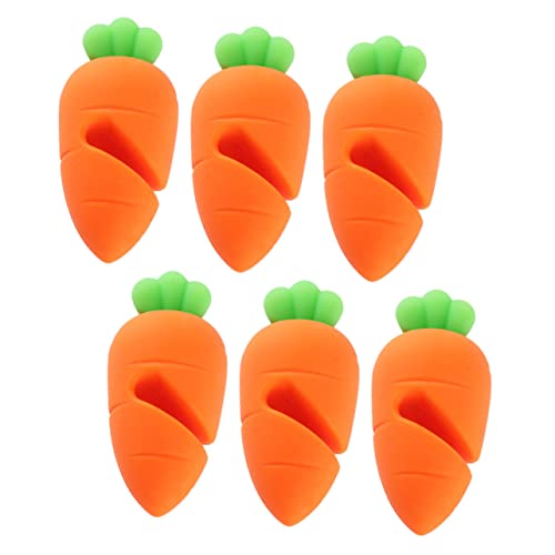 NOLITOY 12 pcs Pan Helpers Spill-proof Spill Stove Holder Cartoon Lid Easter for Pot Cooking Saucepan Keep Stand Supplies Spoon Party Restaurant Silicone Over Lifts Lifter Carrot