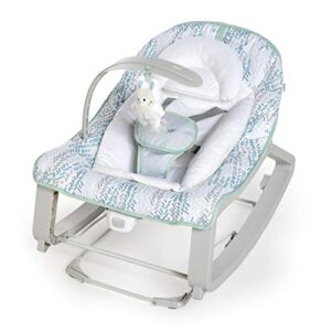 ingenuity keep cozy 3-in-1 grow with me vibrating baby bouncer seat & infant to toddler rocker – spruce, newborn and up