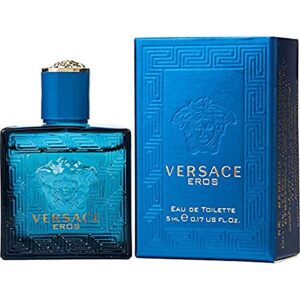 versace eros men’s mini edt .17 oz – 100% authentic