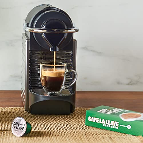 Cafe La Llave Espresso Capsules, Intensity 11-Recylable Coffee Pods (80 Count) Compatible with Nespresso OriginalLine Machines