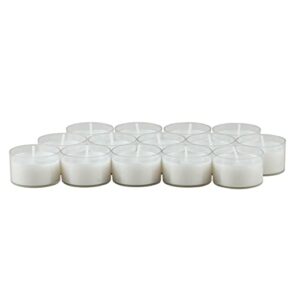 Stonebriar 96 Pack Unscented 6 to 7 Hour Extended Burn Time Clear Cup Tea Light Candles