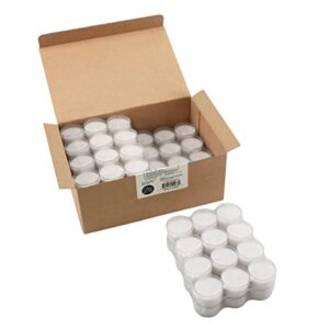 Stonebriar 96 Pack Unscented 6 to 7 Hour Extended Burn Time Clear Cup Tea Light Candles