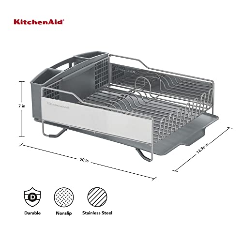 KitchenAid Full Size Dish Rack, Light Grey