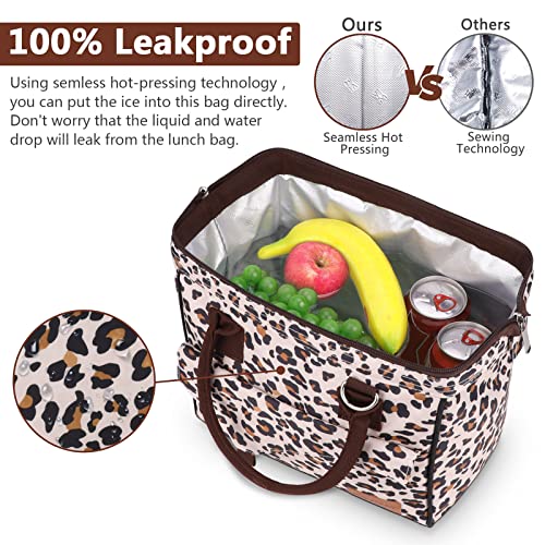 BALORAY lunch bag for women Insulated Lunch Bag Lunch Box Leakproof Reusable Cooler Cooling Tote with with Adjustable Shoulder Strap for Adult Outdoor Work