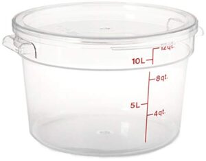 cambro , 12 qt with lid, white