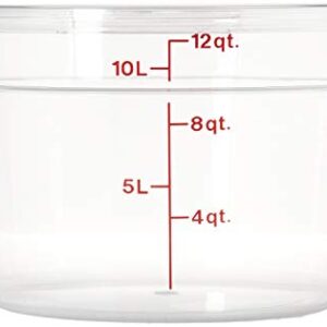 Cambro , 12 Qt with Lid, White