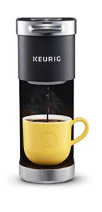 keurig k-mini plus coffee maker, single serve k-cup pod coffee brewer, 6 to 12 oz. brew size, stores up to 9 k-cup pods, black