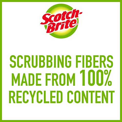 Scotch-Brite Non-Scratch Plastic Scrubbing Pads, Cleans Dishes Without Scratching, 3 Scrubbing Pads