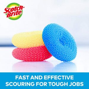 Scotch-Brite Non-Scratch Plastic Scrubbing Pads, Cleans Dishes Without Scratching, 3 Scrubbing Pads