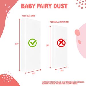 Dream On Me Baby Fairy 5” Foam Crib & Toddler Bed Mattress in a Box, White I Greenguard Gold Certified I JPMA Certified