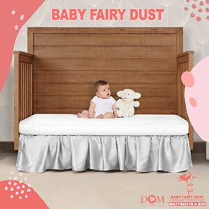 Dream On Me Baby Fairy 5” Foam Crib & Toddler Bed Mattress in a Box, White I Greenguard Gold Certified I JPMA Certified