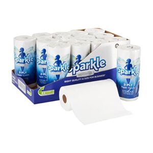 sparkle 2-ply perforated roll paper towels by gp pro (georgia-pacific), white, 2717714, 85 sheets per roll, 15 rolls per case