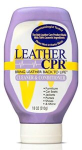 leather cpr cleaner & conditioner 18oz – best leather cleaner & conditioner. cleans, conditions, restores & protects leather furniture, handbags, car seats, jackets, boots, shoes, saddles, tack & more