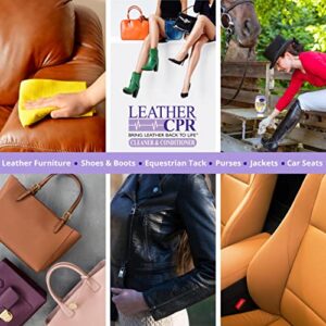 Leather CPR Cleaner & Conditioner 18oz - Best Leather Cleaner & Conditioner. Cleans, Conditions, Restores & Protects Leather Furniture, Handbags, Car Seats, Jackets, Boots, Shoes, Saddles, Tack & More