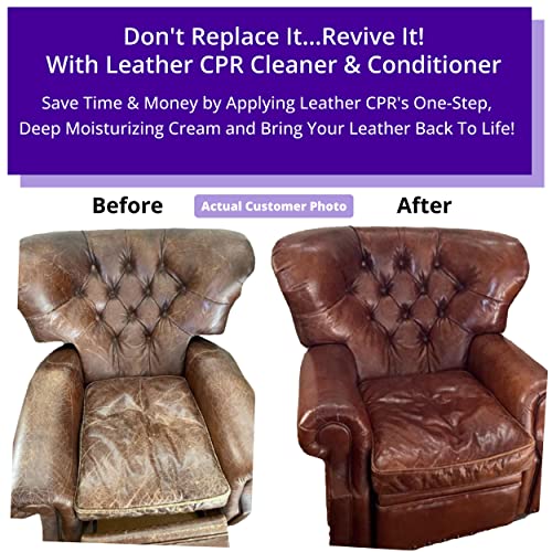 Leather CPR Cleaner & Conditioner 18oz - Best Leather Cleaner & Conditioner. Cleans, Conditions, Restores & Protects Leather Furniture, Handbags, Car Seats, Jackets, Boots, Shoes, Saddles, Tack & More