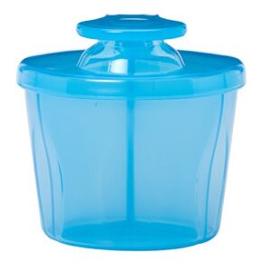 dr. brown’s travel formula dispenser with lid, bpa free – blue