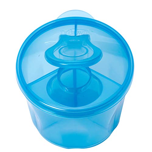 Dr. Brown's Travel Formula Dispenser with Lid, BPA Free - Blue