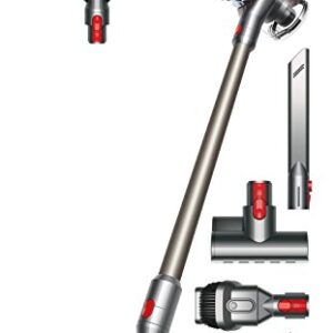 Dyson V8 Animal Cordless HEPA Vacuum Cleaner + Direct Drive Cleaner Head + Wand Set + Mini Motorized Tool + Dusting Brush + Docking Station + Combination Tool + Crevice Tool