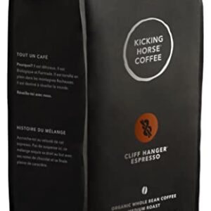 Kicking Horse Coffee, Cliff Hanger Espresso, Medium Roast, Whole Bean, 2.2 Pound - Certified Organic, Fairtrade, 35.2 Ounce