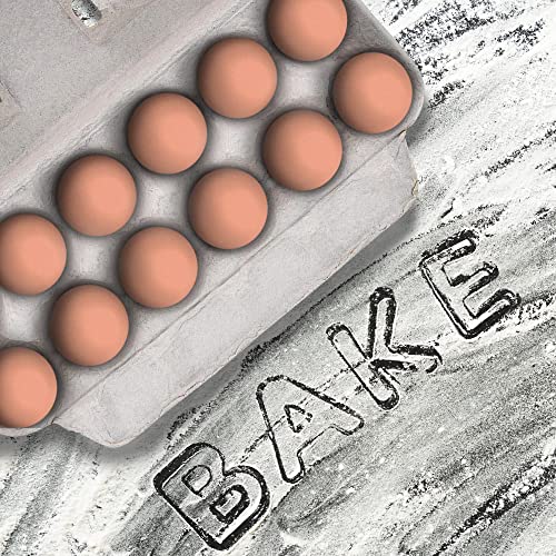 Blank Natural Pulp Egg Cartons Holds Up to Twelve Eggs - 1 Dozen - Strong Sturdy Egg Crate Carboard Material Perfect For Storing Extra Eggs (25 Pieces) by MT Products - Made in The USA