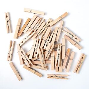 (Pack of 50) Wooden Clothespins About 2-7/8" Long