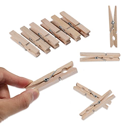 (Pack of 50) Wooden Clothespins About 2-7/8" Long