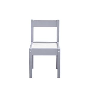 Baby Relax DA7501G Hunter 3 Piece Kiddy Table and Chair Set, Gray