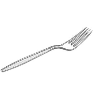 [300 Pack] Heavyweight Disposable Clear Plastic Forks