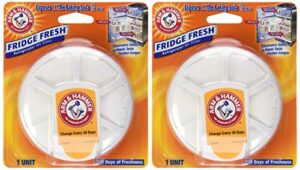 arm & hammer fridge fresh refrigerator, 1 count (pack of 2)