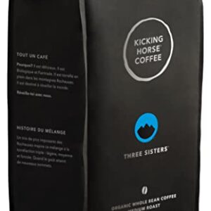 Kicking Horse Coffee, Three Sisters, Medium Roast, Whole Bean, 2.2 Pound - Certified Organic, Fairtrade, Kosher Coffee