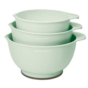 kitchenaid classic mixing bowls, set of 3, pistachio