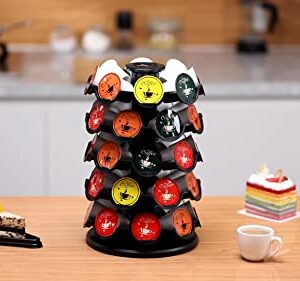 EVERIE Coffee Pod Storage Carousel Holder Organizer Compatible with 40 Keurig K-Cup Pods