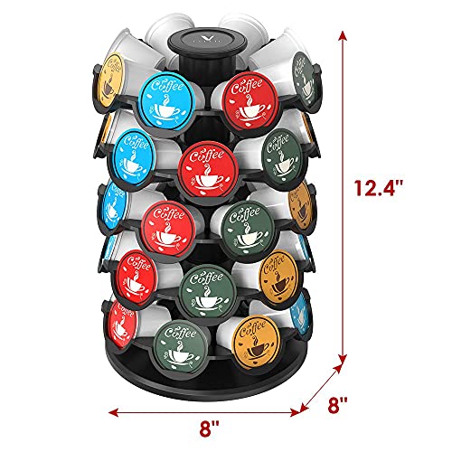 EVERIE Coffee Pod Storage Carousel Holder Organizer Compatible with 40 Keurig K-Cup Pods