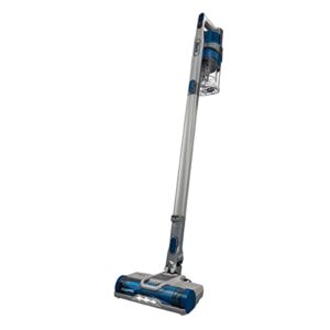 shark uz365h anti-allergen pet plus cordless stick vacuum self-cleaning brushroll, powerfins, duster crevice tool, 2-in-1 multi-tool, wide upholstery tool, 40min runtime, silver/blue (renewed)