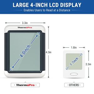 ThermoPro TP55 Digital Hygrometer Indoor Thermometer Humidity Gauge with Large Touchscreen and Backlight Temperature Humidity Monitor