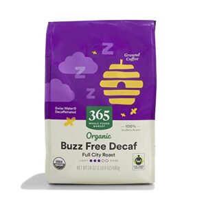 365 by whole foods market, coffee decaf morning blend organic ground, 24 ounce