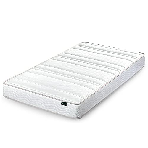 Zinus 6 Inch Foam and Spring Twin Mattress 2 Piece Set for Bunk Beds / Mattress-in-a-Box