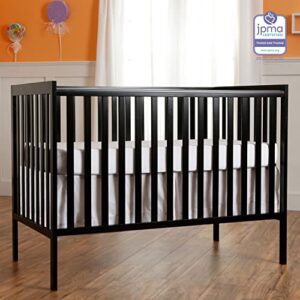 Dream On Me Synergy 5-In-1 Convertible Crib In Black, Greenguard Gold Certified