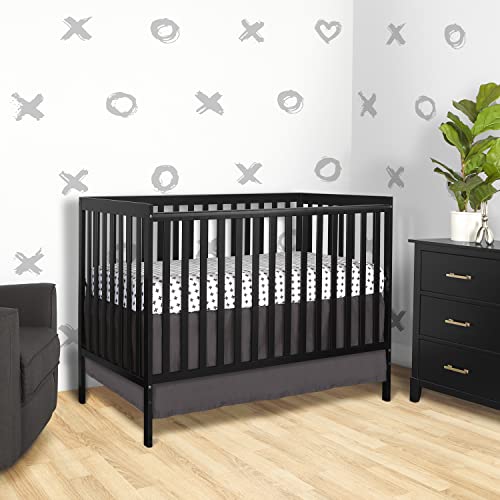 Dream On Me Synergy 5-In-1 Convertible Crib In Black, Greenguard Gold Certified